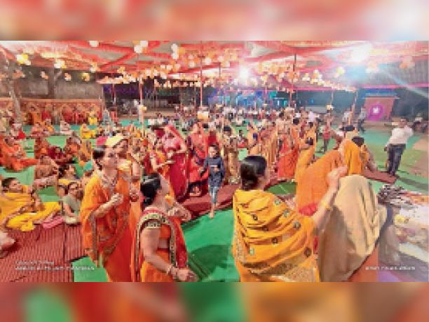 Pt. Bharadwaj said on the last day of Shri Ram Katha going on in the ...