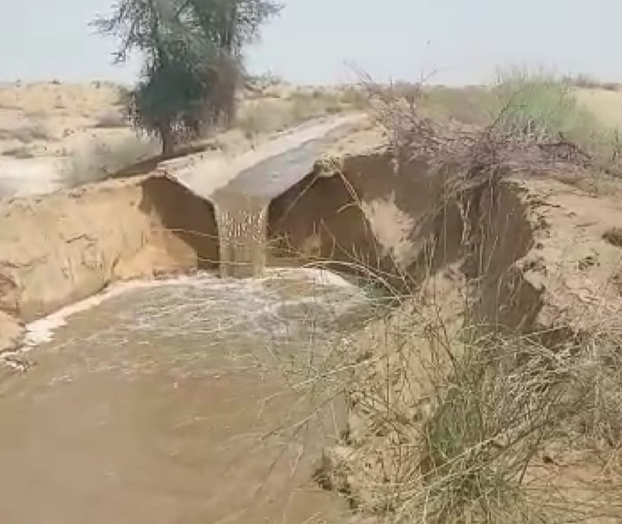 Mogha breaks in Indira Gandhi Canal, thousands of liters of water ...