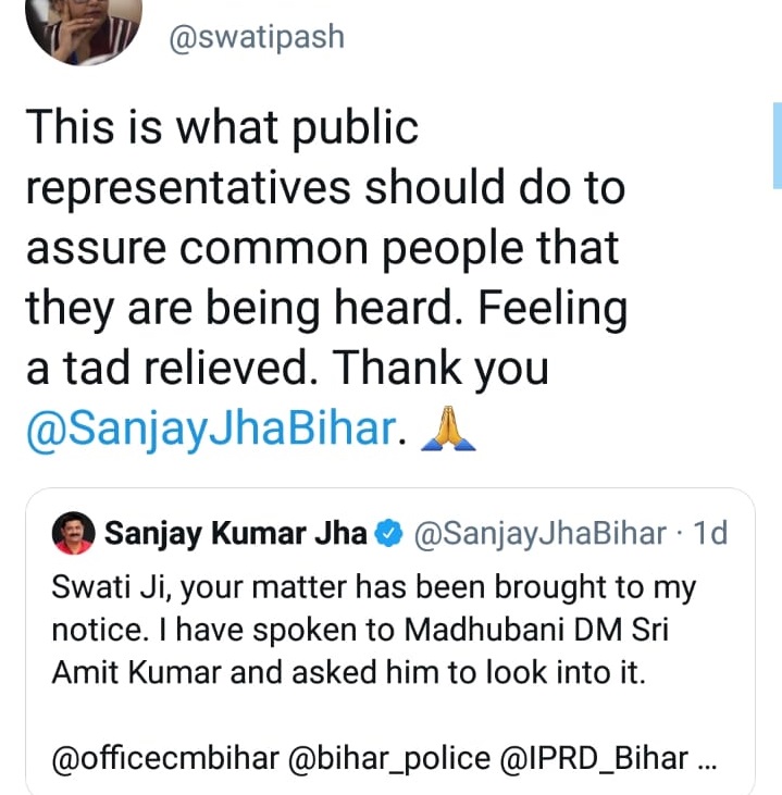 Non Resident Bihari professor Swati Parashar complaint on social media ...