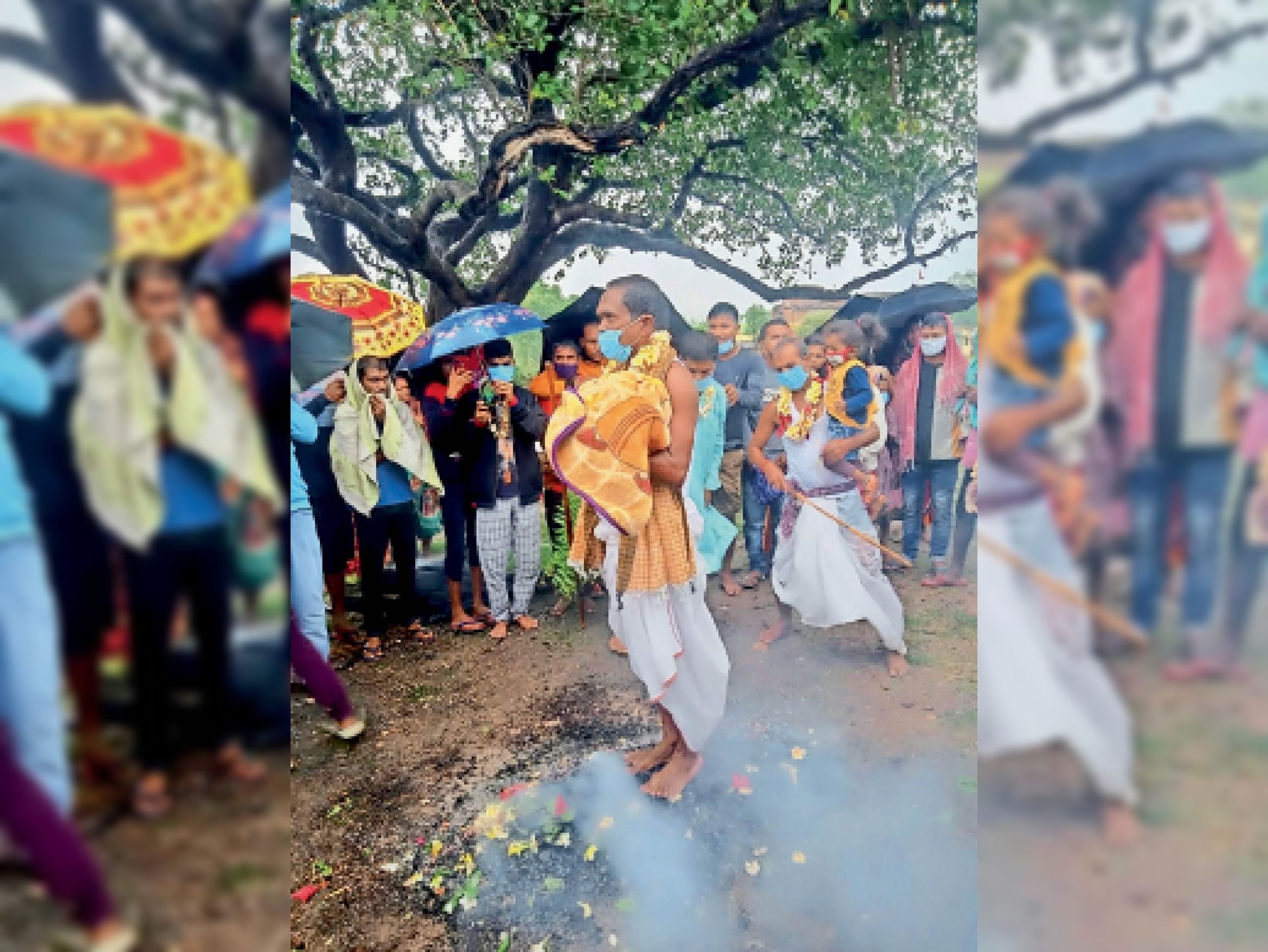 Devotees walk barefoot on burning embers, faith, five-day festival of ...