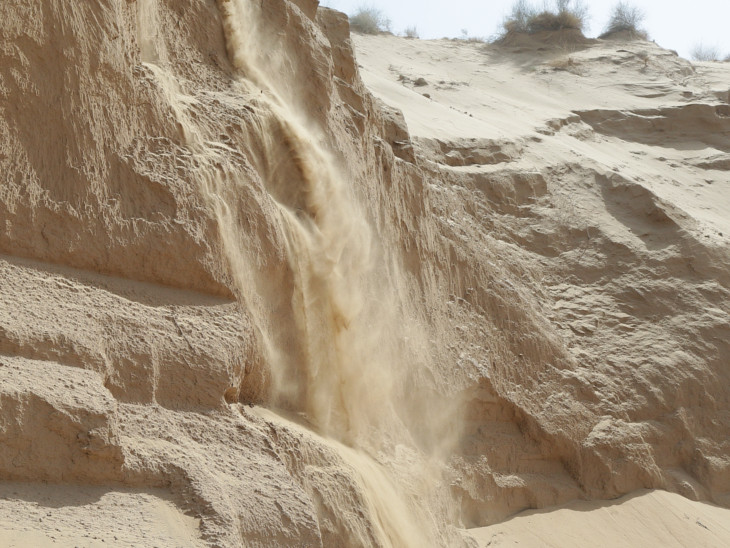 Barmer Sand Spring due to the scorching heat in the desert the faces of ...