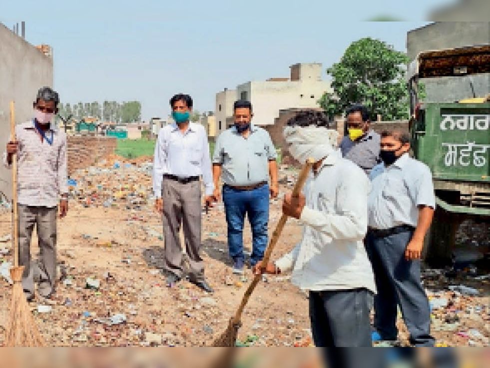 Cleaning campaign started with sanitization in ward number-8