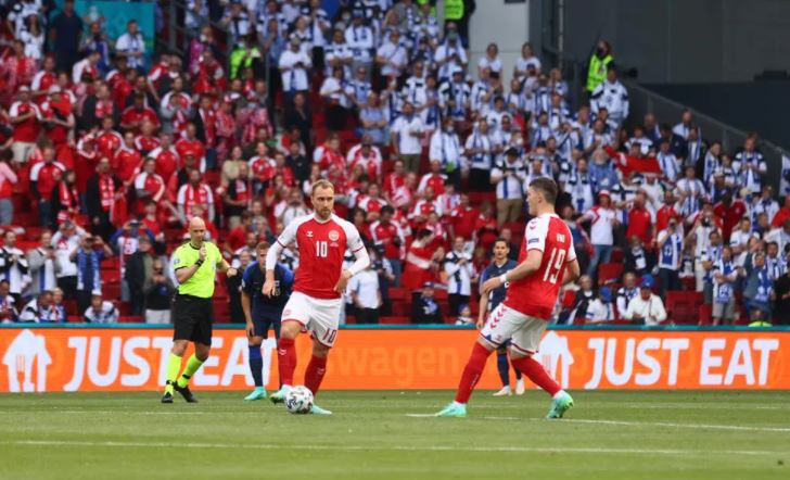 Christian Eriksen collapsed during Denmark vs Finland match Denmark vs ...