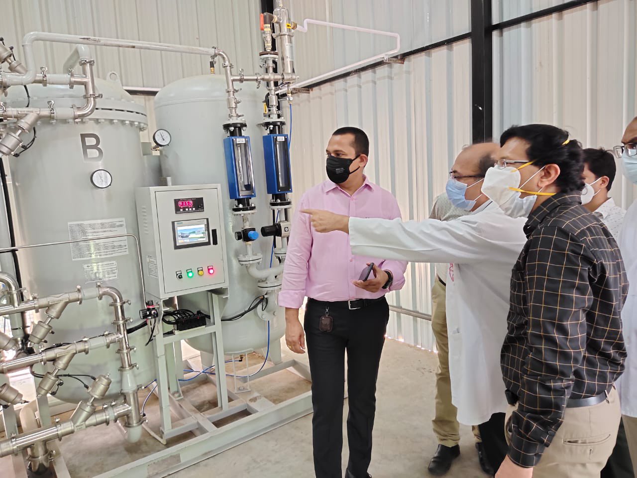 Oxygen plant started by installing in record time 48 hours in Hallet ...