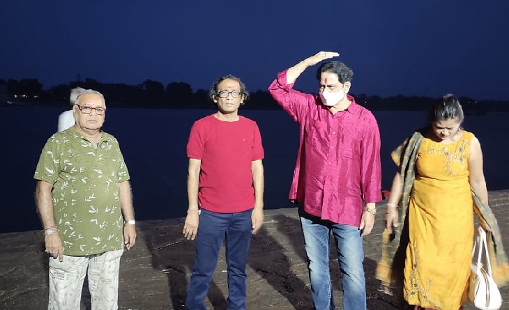 South Indian actor Suman Talwar reached Maheshwar, visited the temple ...