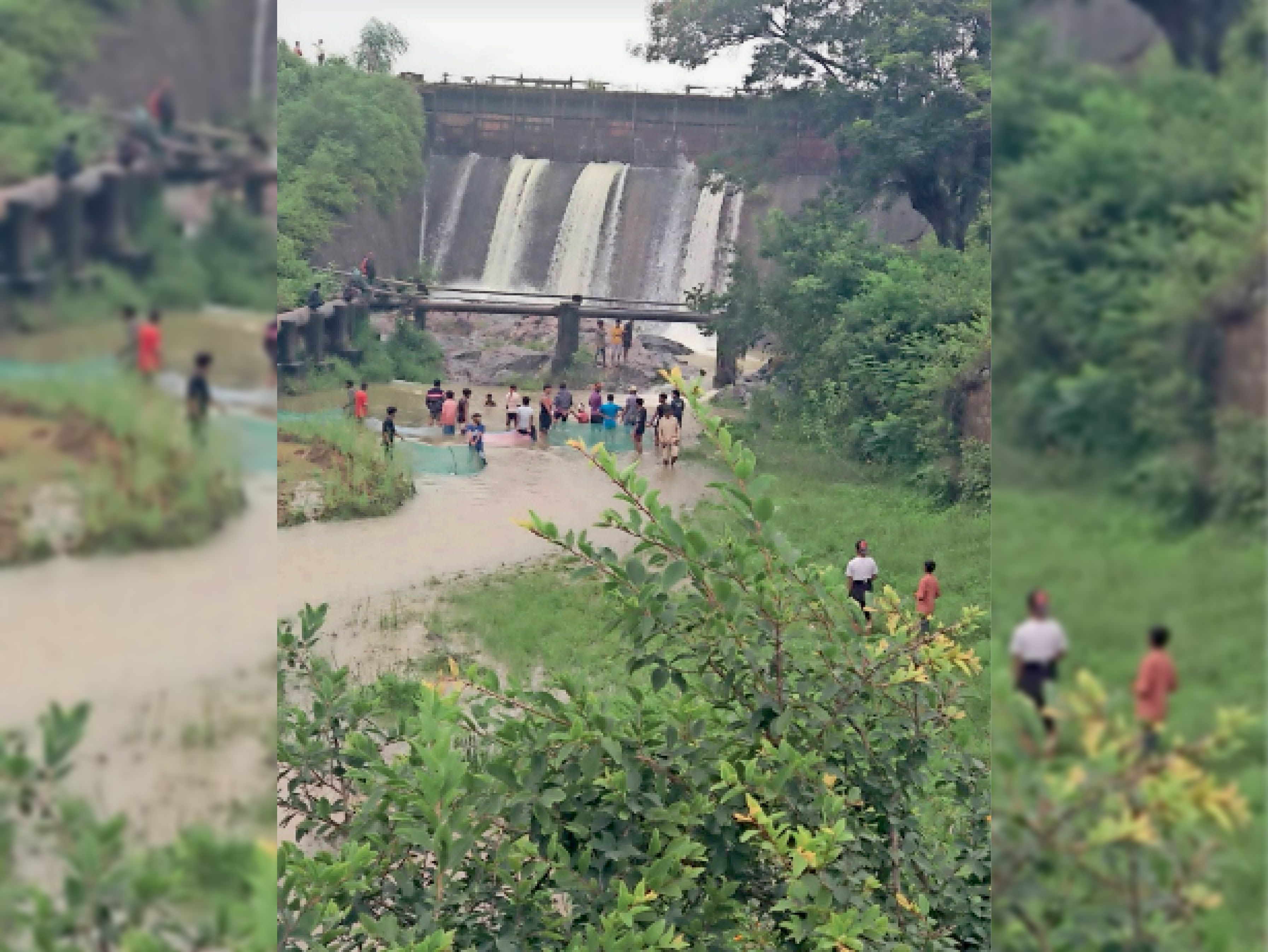 Chadwa Dam overflows after 4 years, 3 gates open