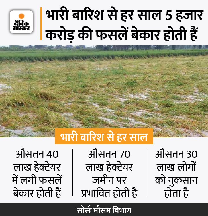 Rainfall less than estimated in the entire country by only 1%, but ...