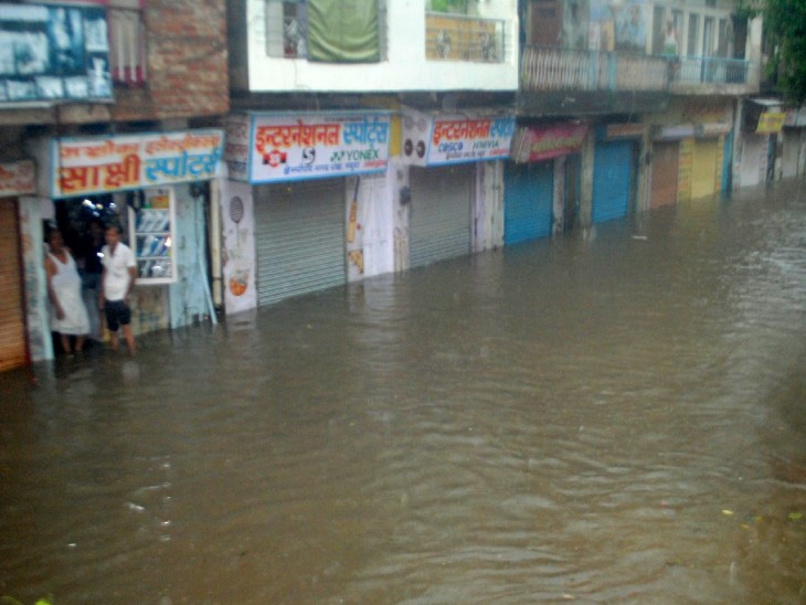 Heavy Rain in Mathura: Water logging after 1 hour of Rain in Mathura ...