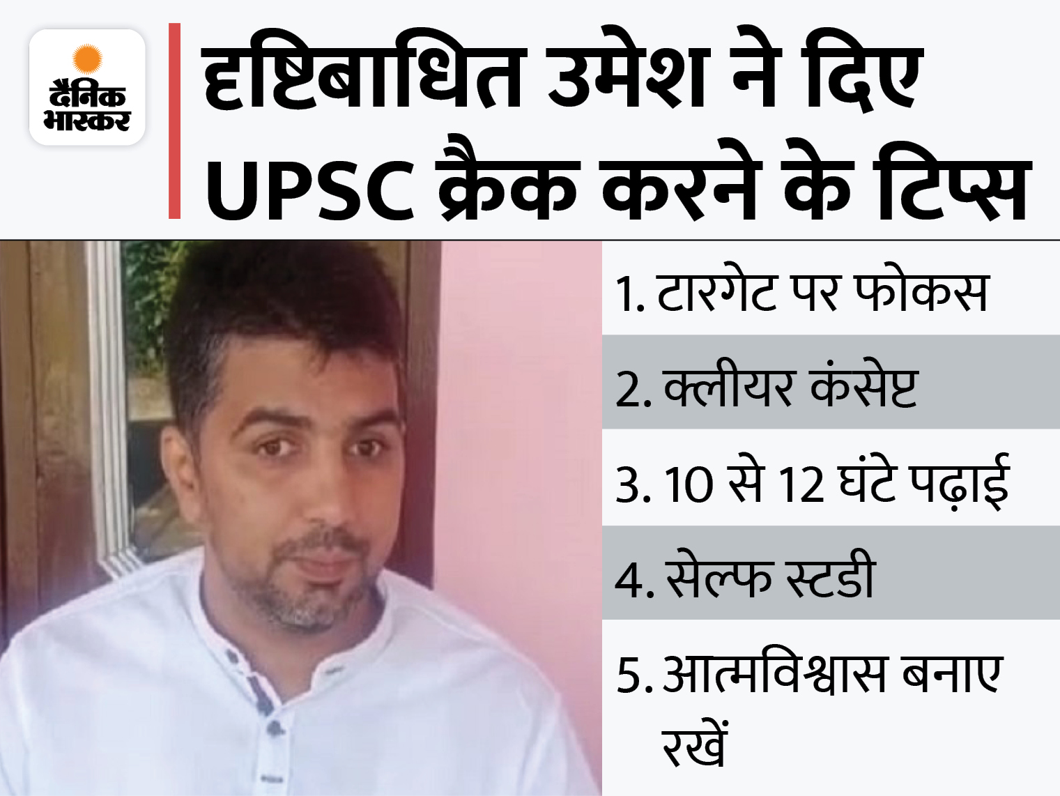 Umesh Labana of Kolar village of Sirmaur passed UPSC exam without ...