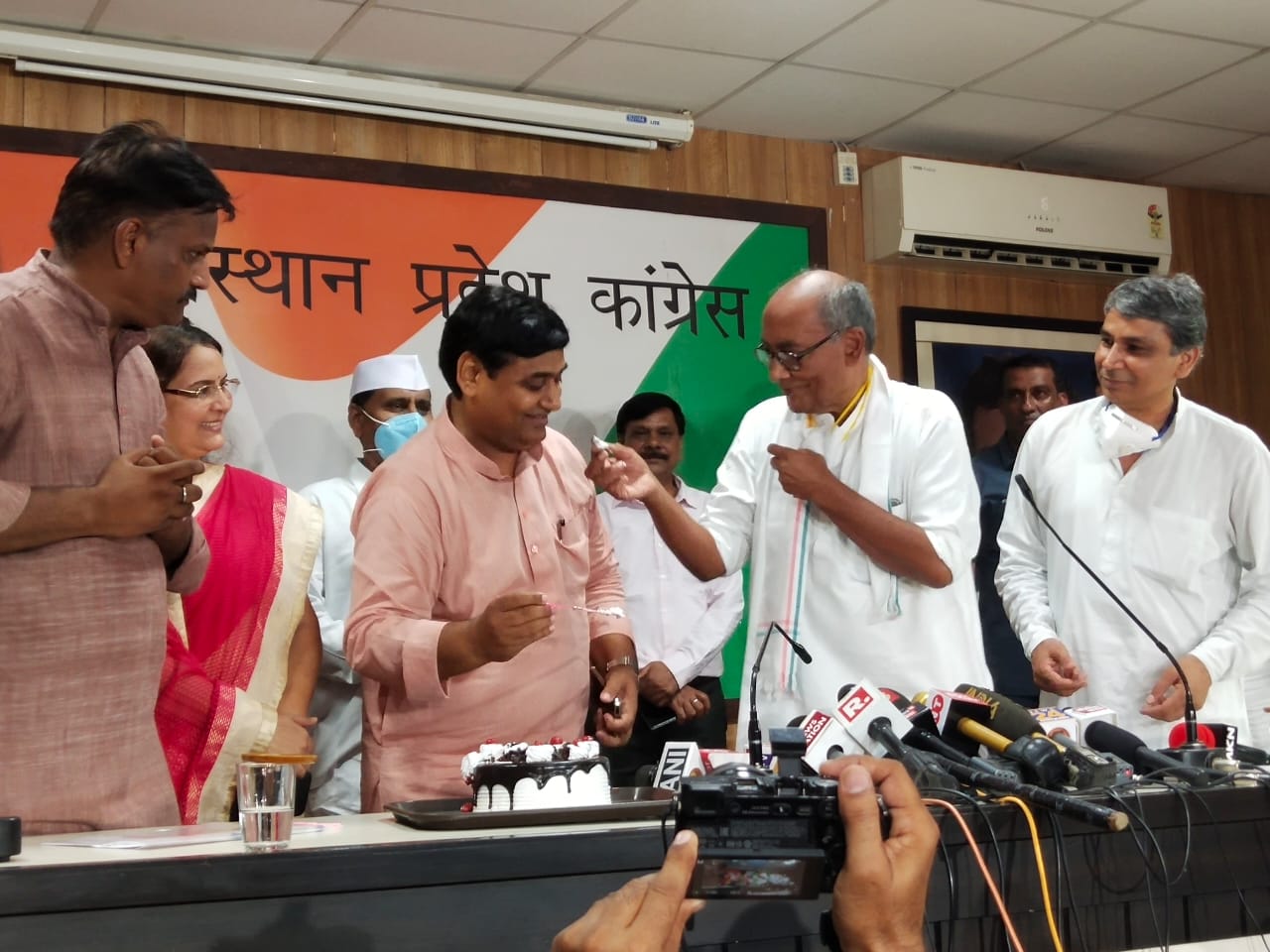 On the birthday of Congress state president Govind Singh Dotasara ...