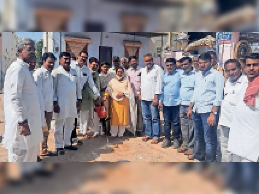 Beautification work started outside Gogaji Temple-Bavaliya Baba Samadhi ...