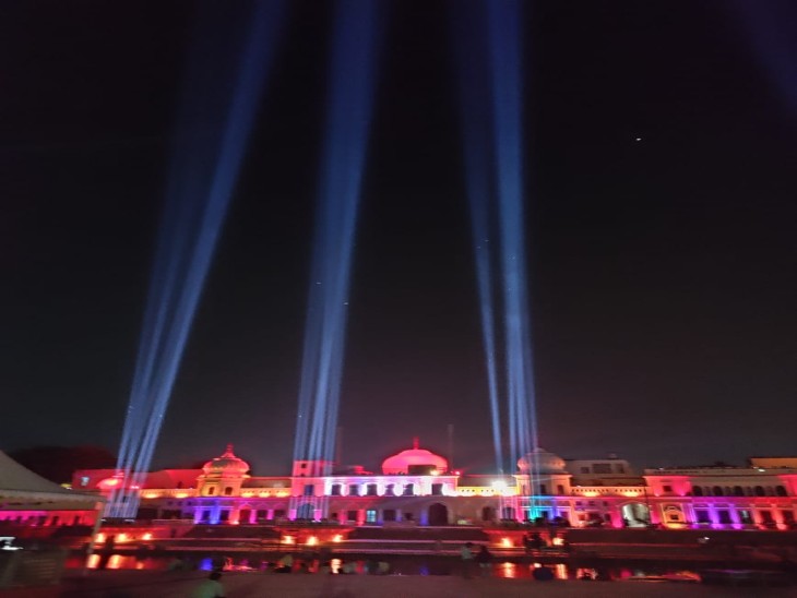 Ayodhya started lit up four days ago, ongoing testing of laser light ...