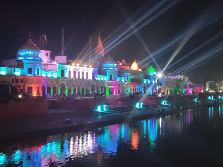 Ayodhya started lit up four days ago, ongoing testing of laser light ...