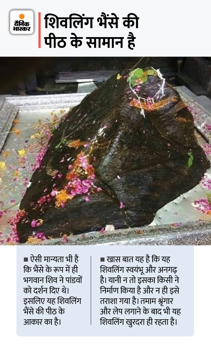 Kedarnath temple is surrounded by mountains on 3 sides, the first ...