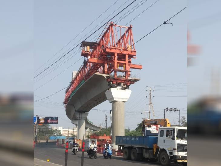 Work completed from Subhash Nagar ROB to Gayatri Mandir, Girder ...