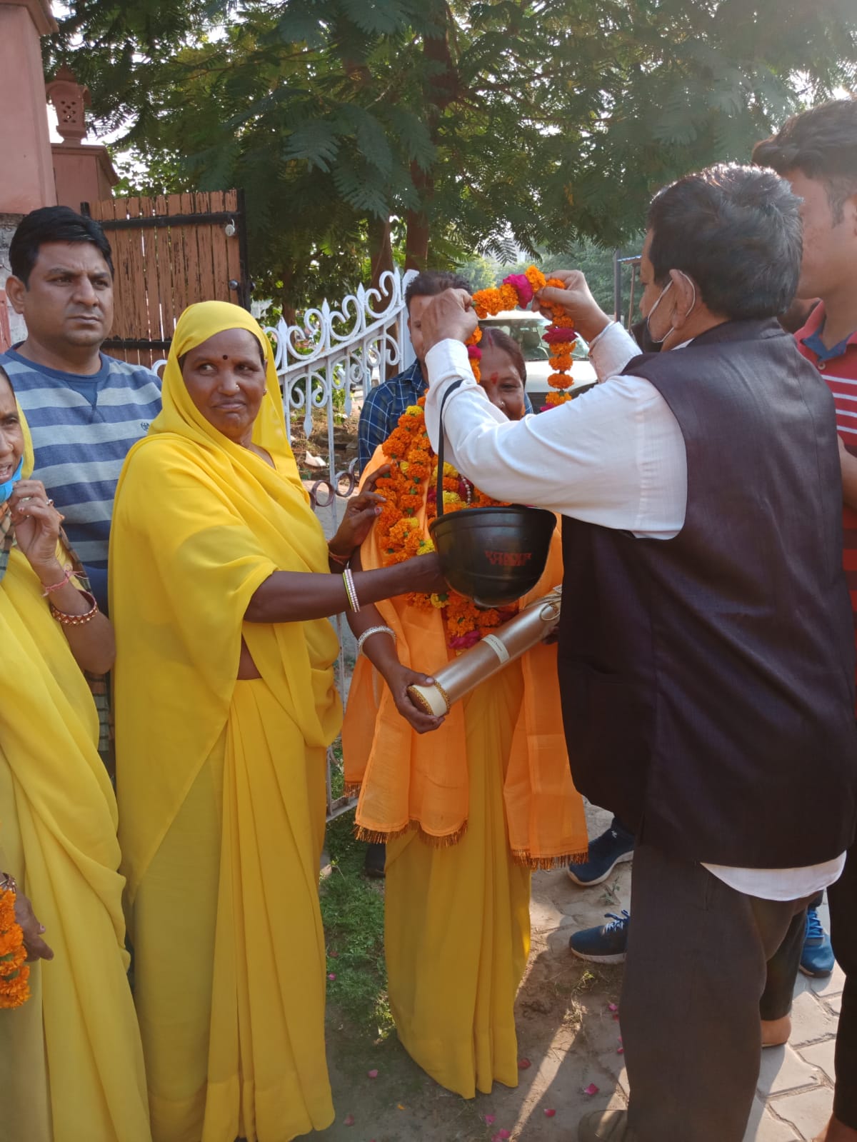 This is Usha Chaumar, who received Padmashree from Delhi, when she ...