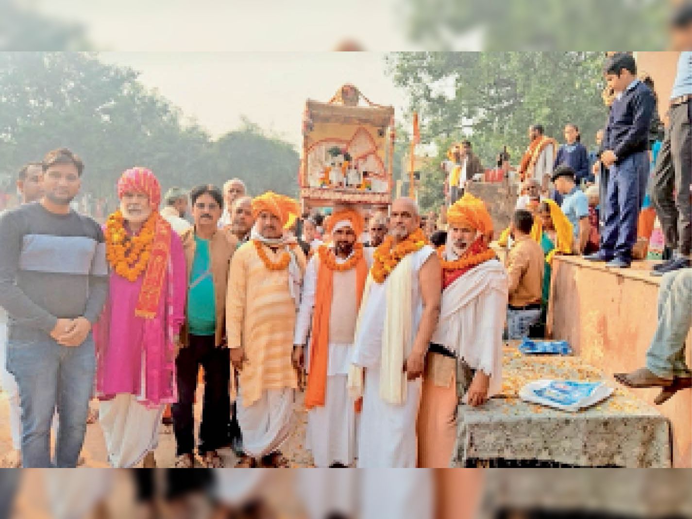 People welcomed Radha Rani Braj Chaurasi Kos Yatra from place to place ...
