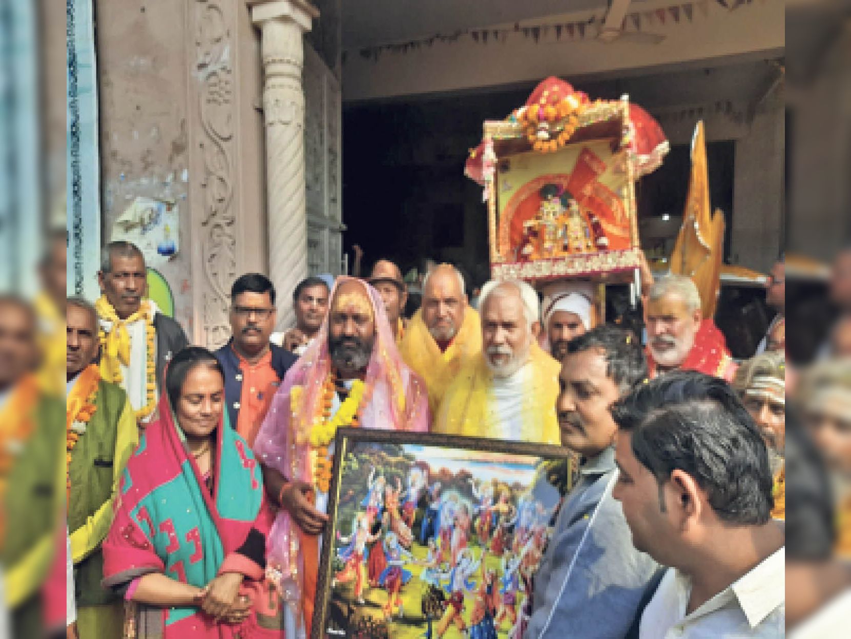 Shri Radha Rani Braj Chaurasi Kos Yatra reached Barsana, welcomed at ...
