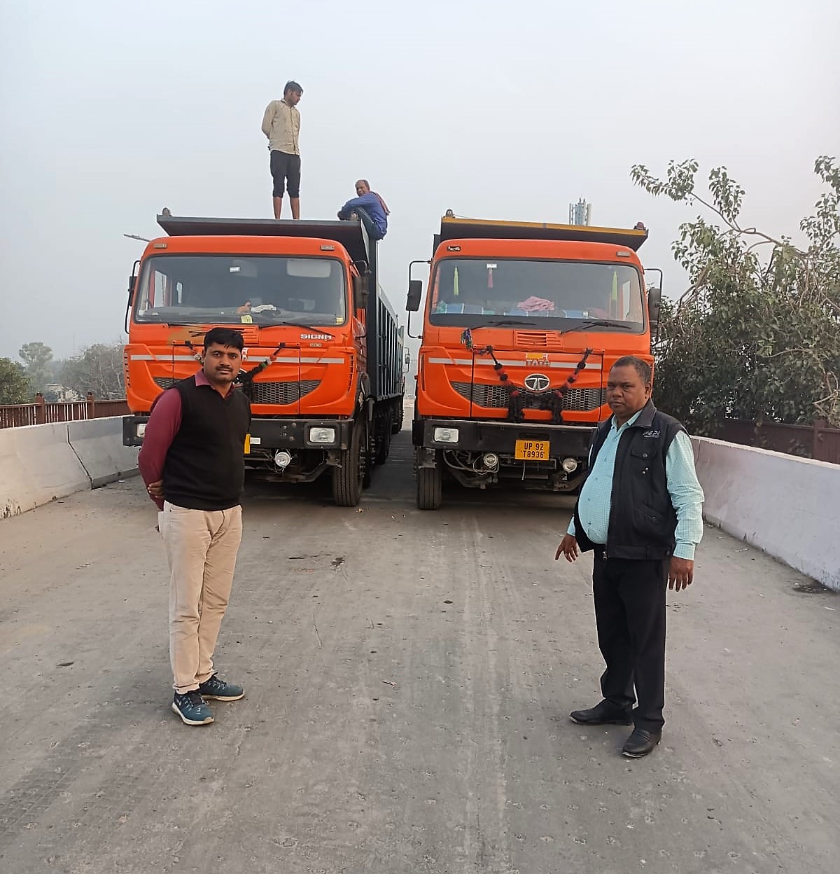 IIT team erected 3 dumpers of 45-45 tonnes on the bridge for load ...