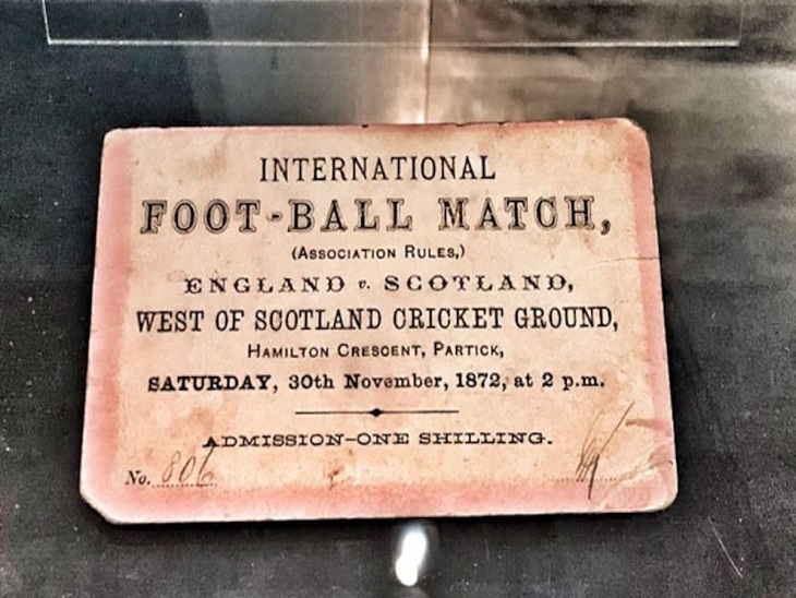 England and Scotland played the first international football match ...
