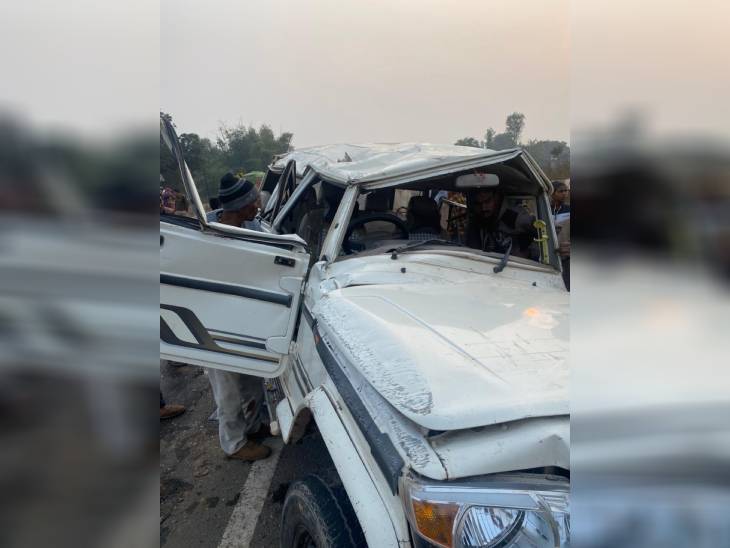 Horrific road accident in NH-30: Father-son death due to growing Bolero ...