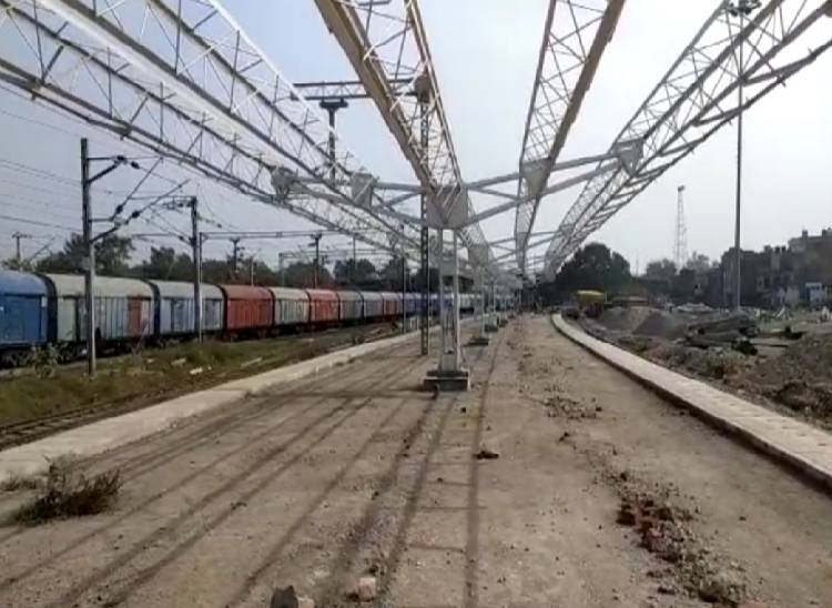 Gonda railway station expansion work started | गोंडा रेलवे स्टेशन का ...
