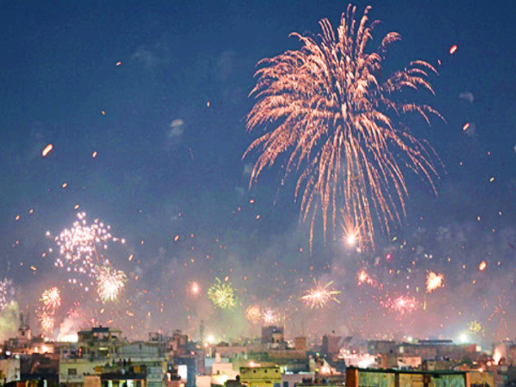 After kite flying throughout the day, the wishing lamp flickered around ...