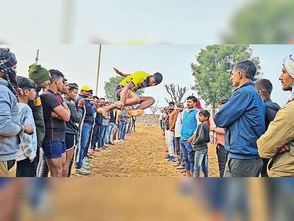 The long jump, high jump and shot put competitions were held at ...