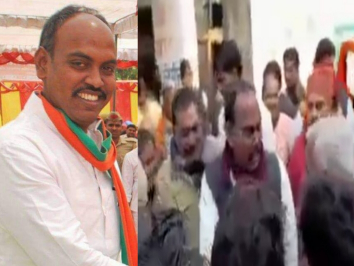 In Kadipur, Sultanpur, MLA Rajesh Gautam was told by the public to the ...