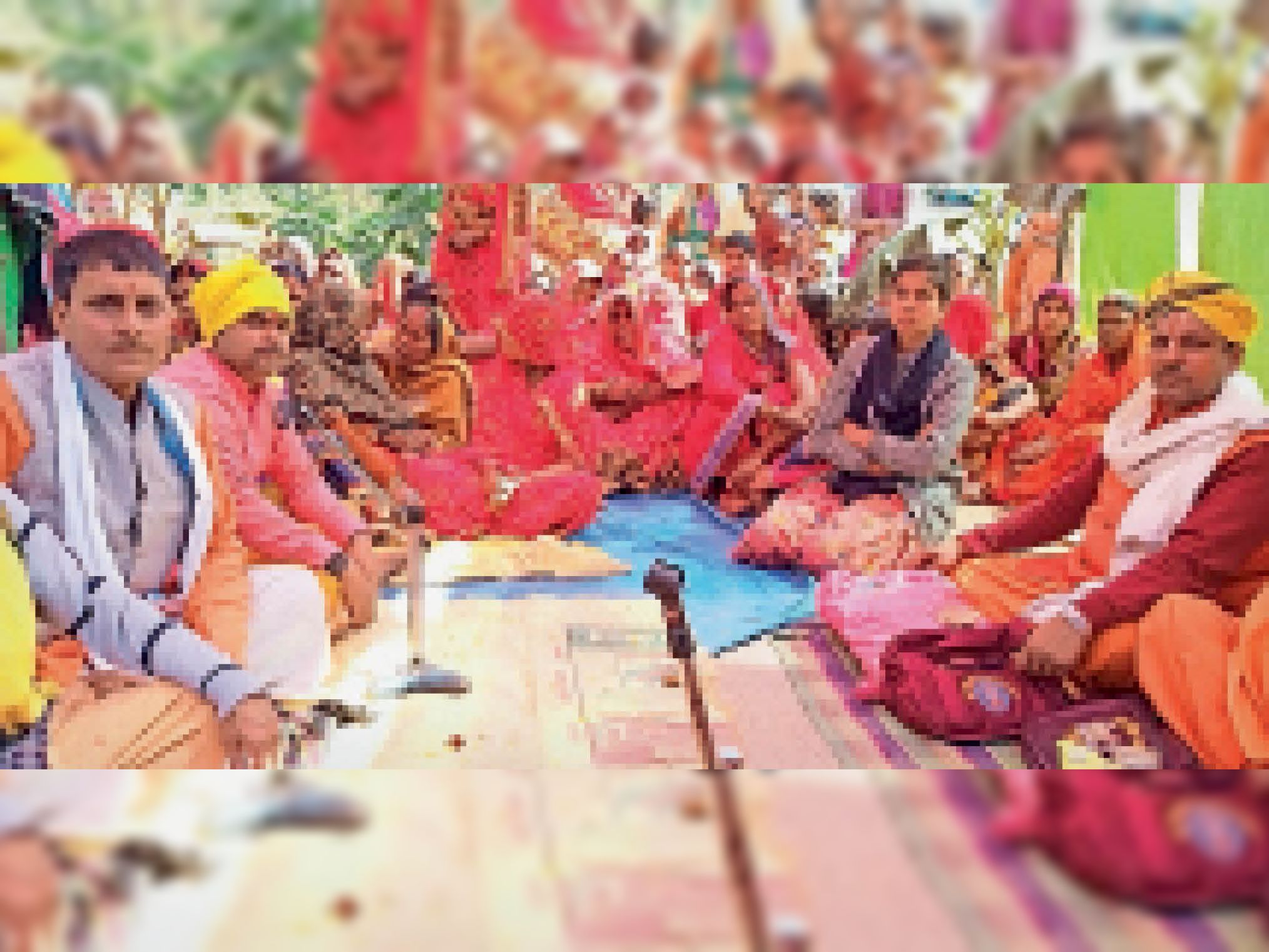 The procession of Yajna watershed in Parameshwarapur of Davath; Worship ...