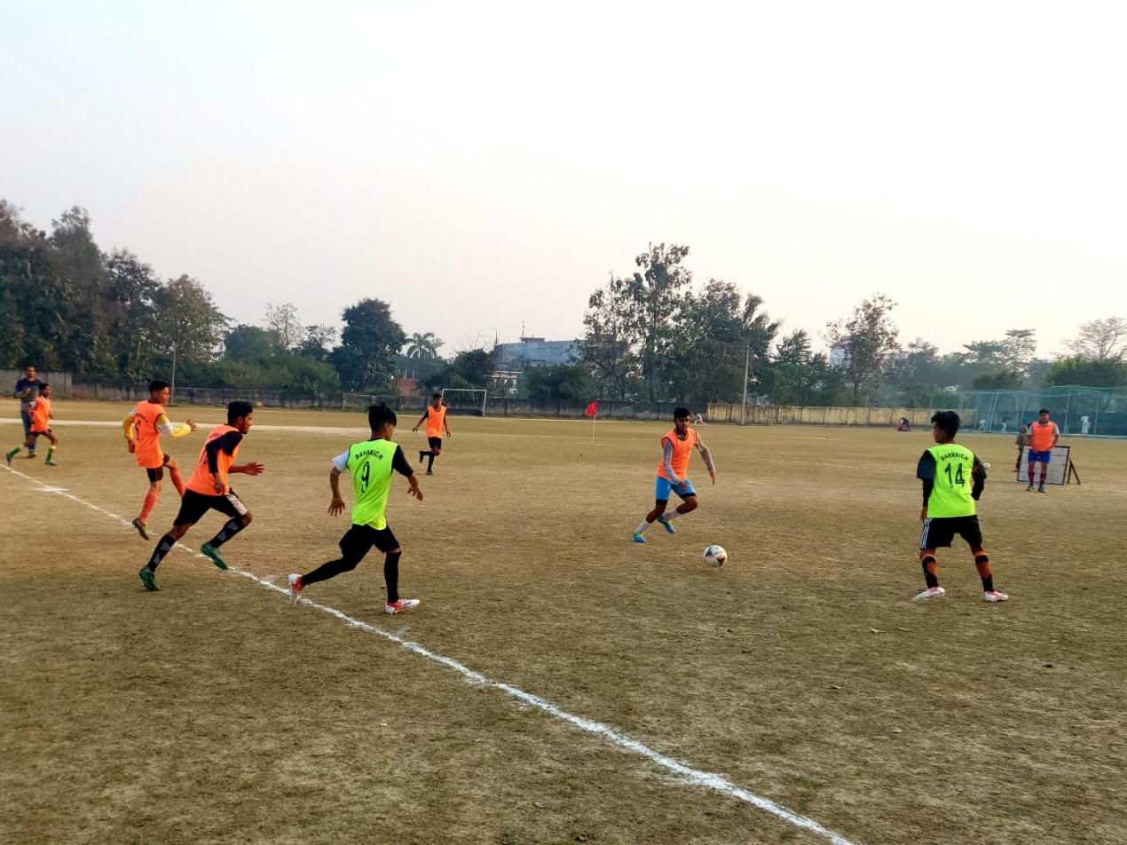 The excitement shown in the football league in Bahraich, 8 teams will participate in the ...