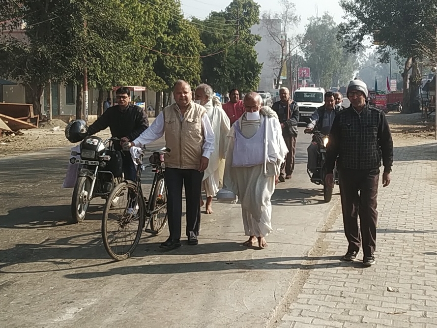 Jain saints reached Baraut Blessed entry of Ashish and Uttam Muni ...