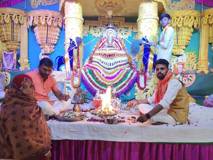 श्याम बाबा की मनमोहक फूल बंगला झांकी सजाई | The audience danced ...