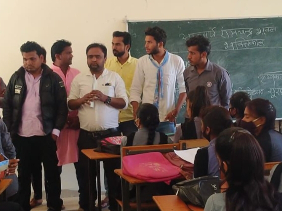 To know the problems of the students, a help desk will be set up in the ...