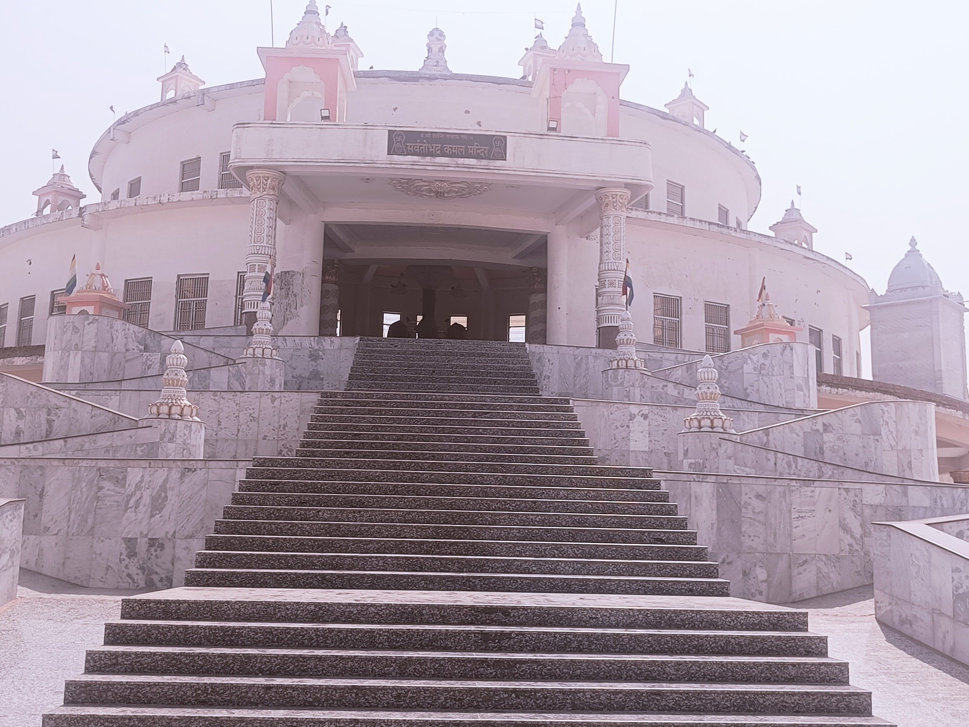 In ancient Jain pilgrimage area, 90 percent work of temple being built ...