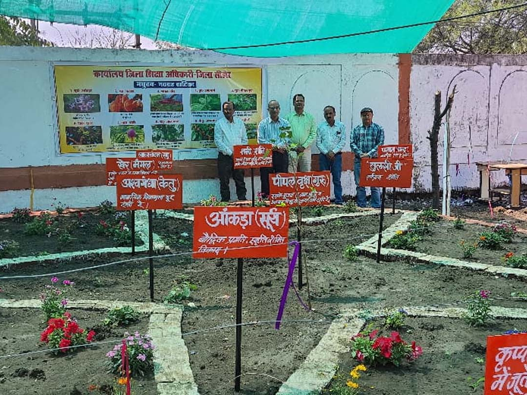 Madhuvan Navagraha Vatika will be built on the ground behind the ...