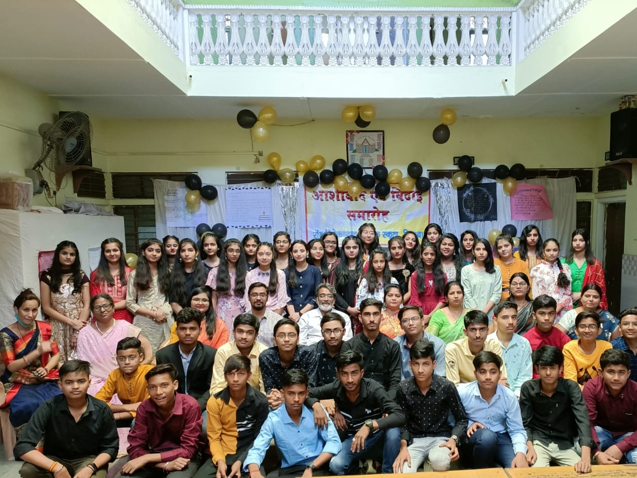 Organizing farewell ceremony for class 10 students, wishing children a ...