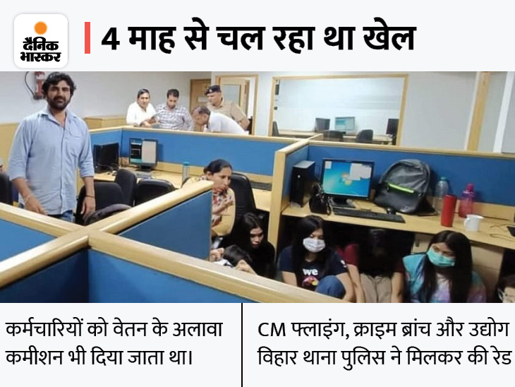 CM Flying and Crime Branch raided the fake call center in Gurgaon ...