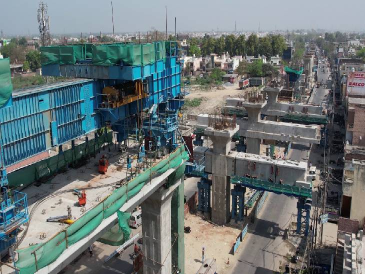 Pillar construction completed in Meerut-Ghaziabad rapid project, Pier ...