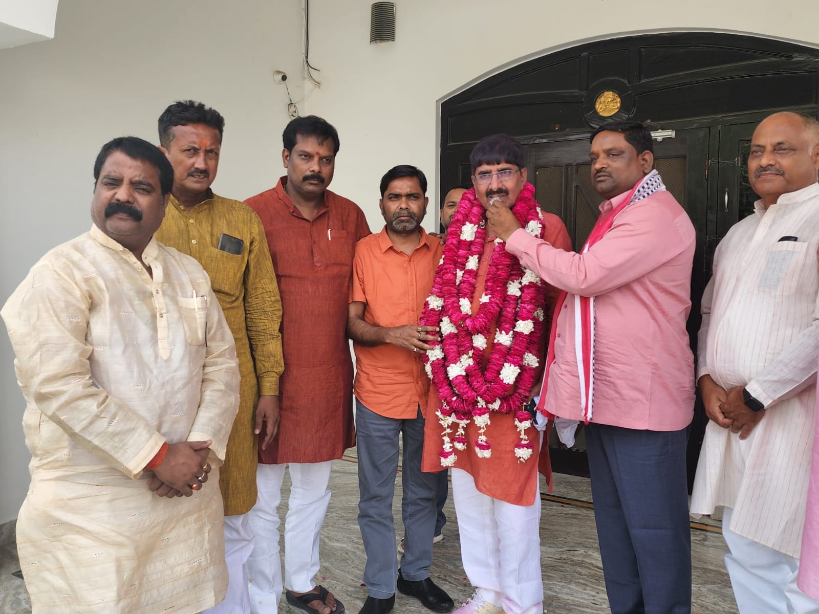 BJP office bearers and workers celebrated at the BJP office on the ...