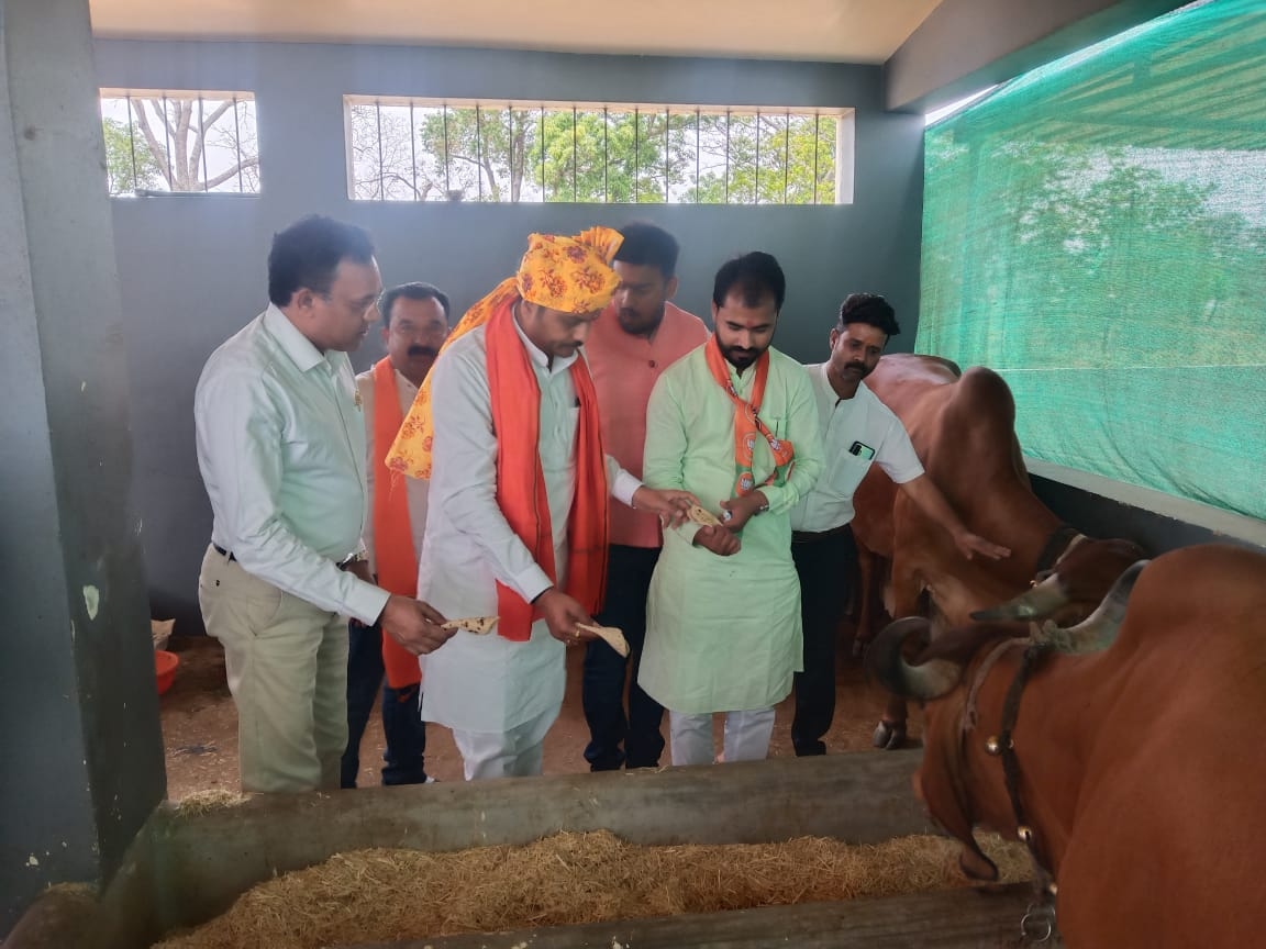 BJP Yuva Morcha's state president's visit to Multai, first of all ...