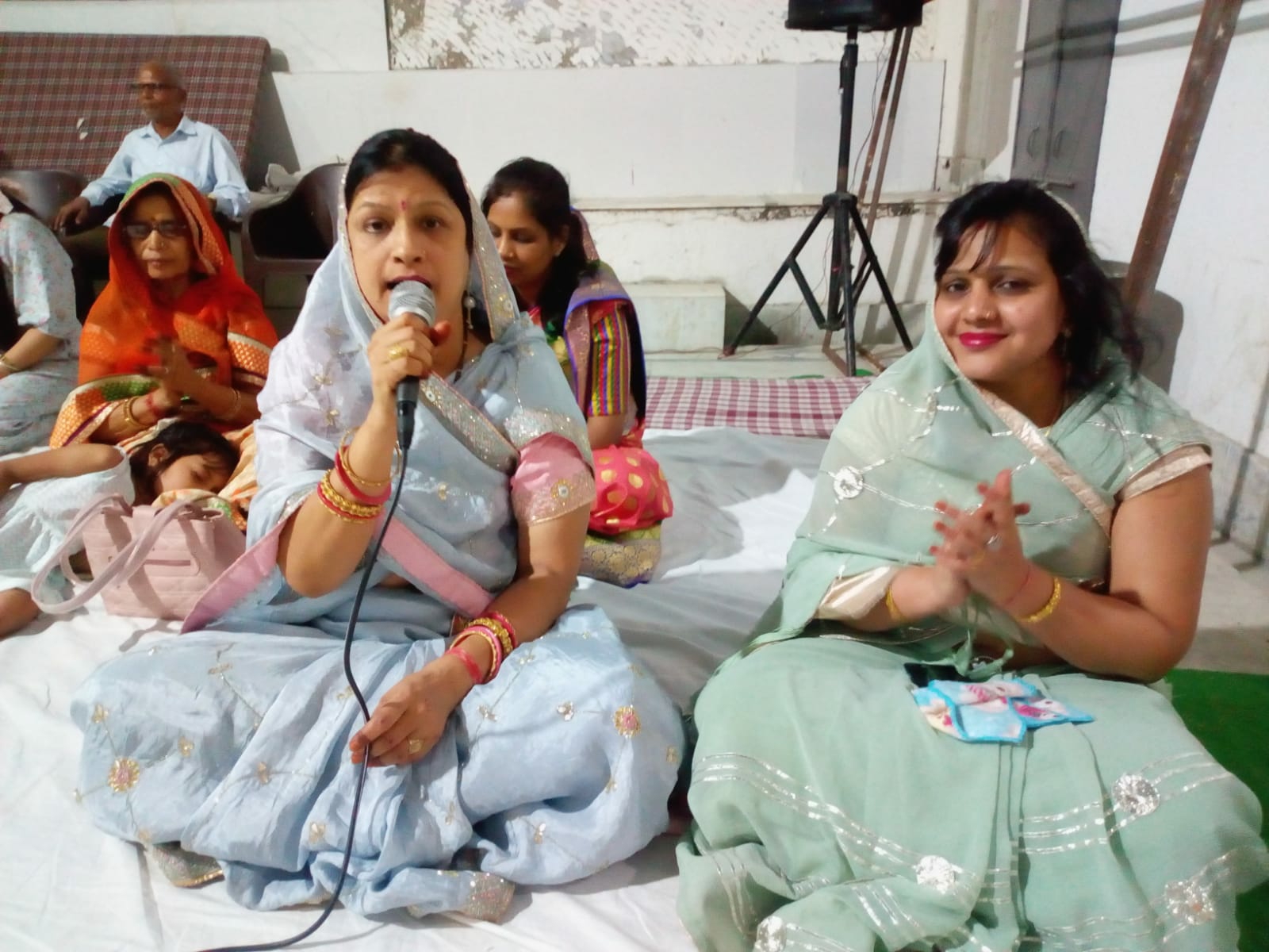 The attractive tableau of the Kshetrapal was decorated with flowers ...