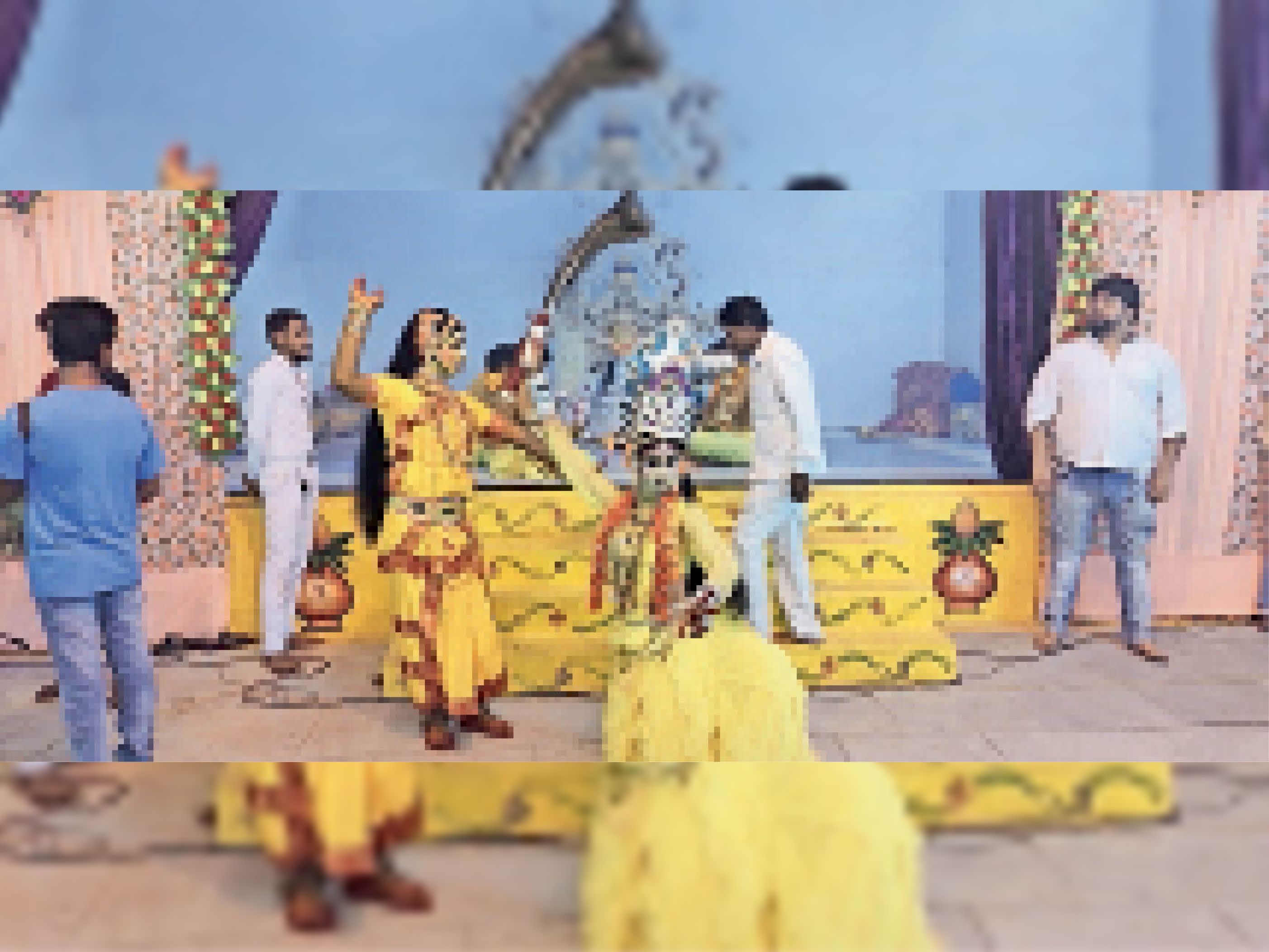 Devotees have darshan of Muthyalamma Avatar of Sri Solapuri Mata ...