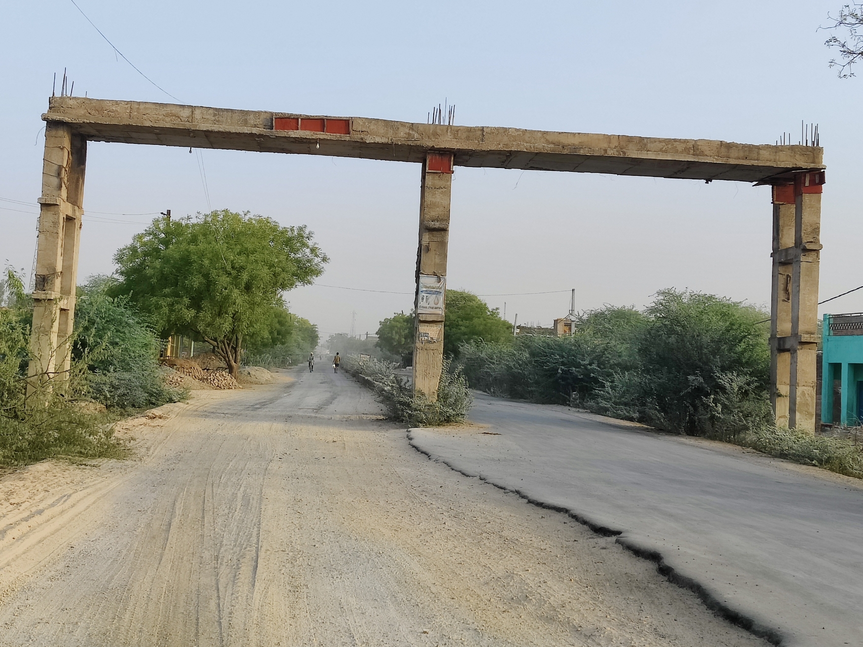 Early construction of Sardar Vallabhbhai Patel entrance gate with ...