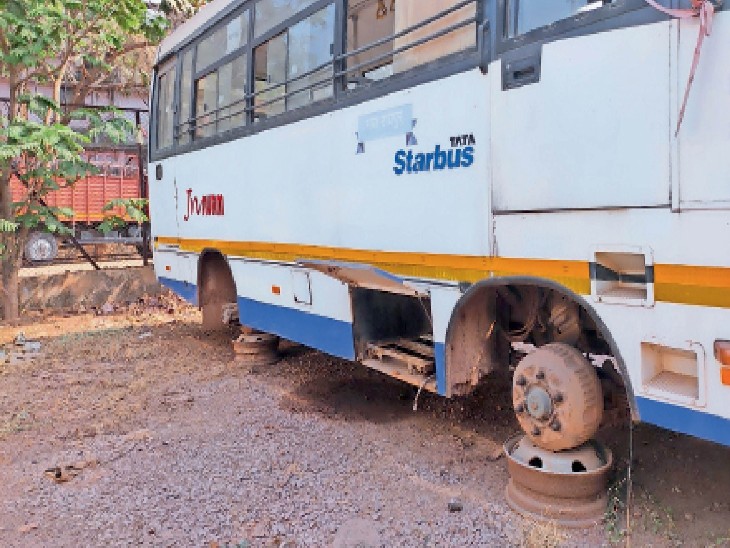 The buses which were to be run on Durg-Gunderdehi and Balod routes were ...