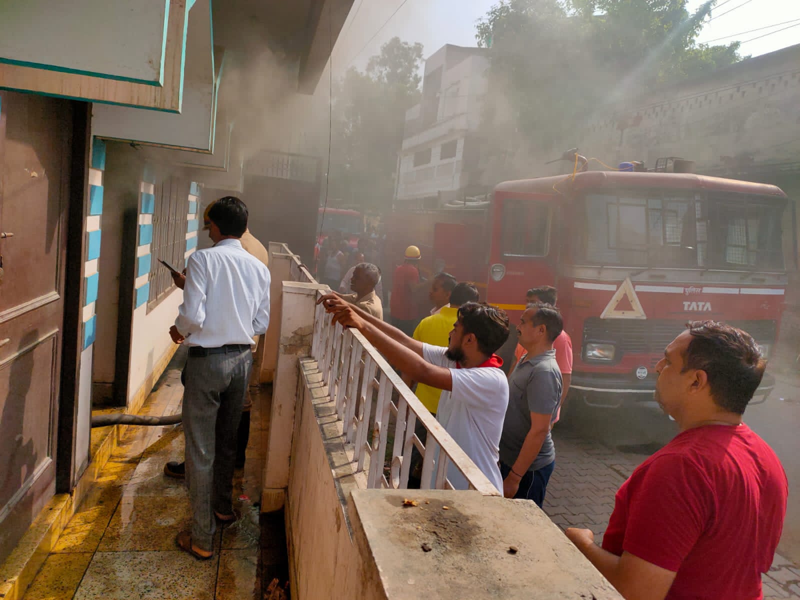 Four vehicles of fire brigade found control, team engaged in assessing ...