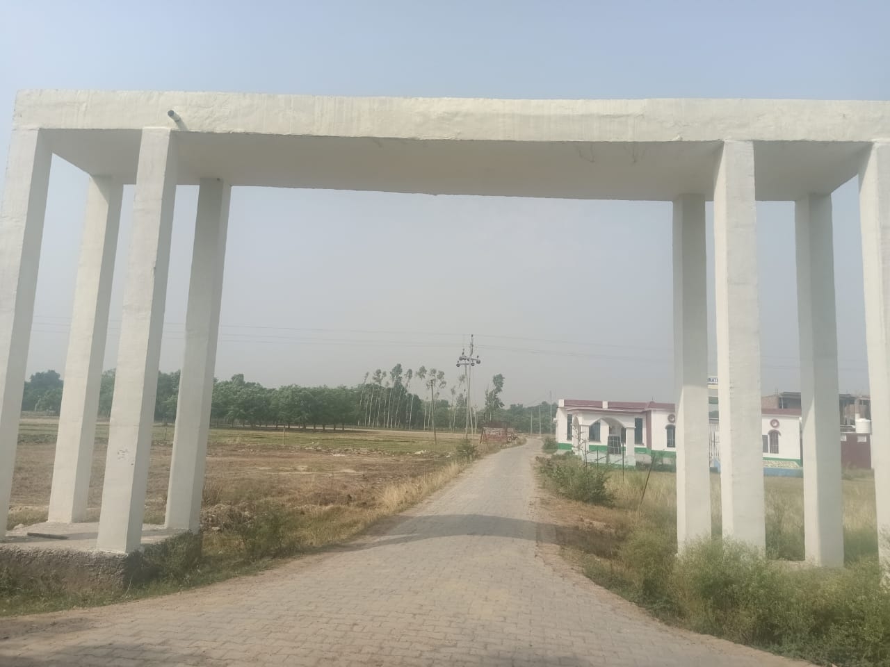 Construction of Amar Shaheed Gate hanging in balance The work going on ...