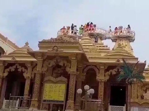 The flag was raised on the temple peak, the District Collector attended ...