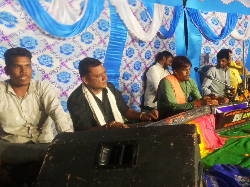 A huge bhajan evening lasted till late in the temple premises of Balaji ...