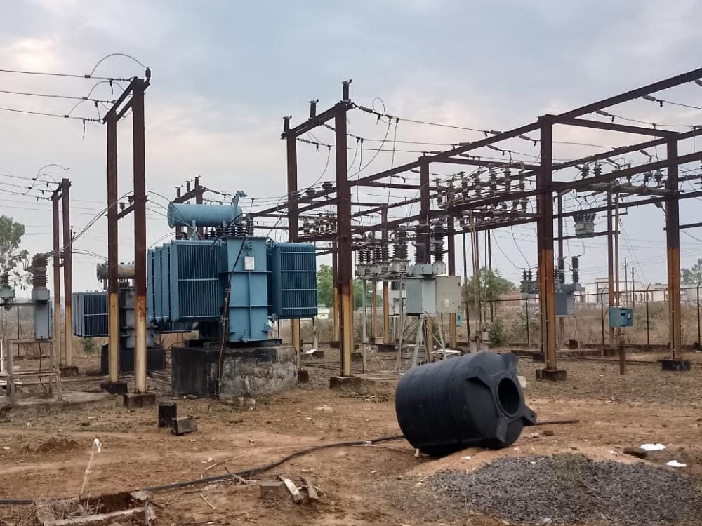 8 MVA transformer burnt in substation Budhar, electricity is available ...